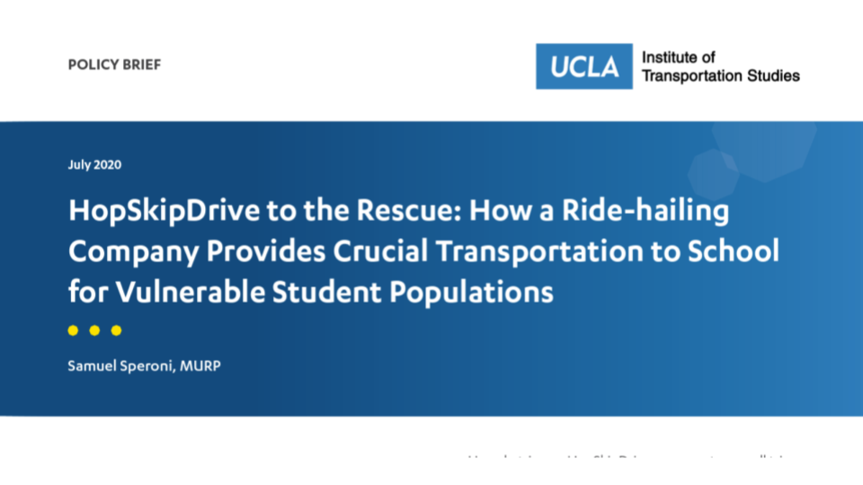 HopSkipDrive to the Rescue: How a Ride-Hailing Company Provides Crucial ...